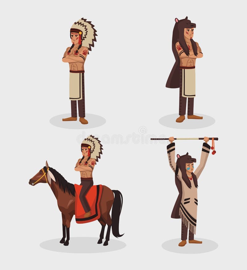 Cartoon Indian Warrior Stock Illustrations – 2,384 Cartoon Indian ...