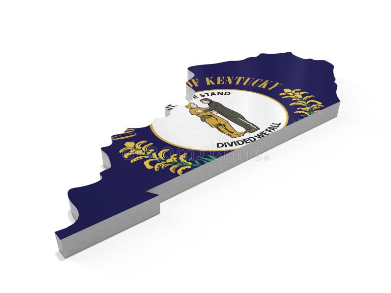 Kentucky 3D stock illustration. Illustration of isolated - 342806390