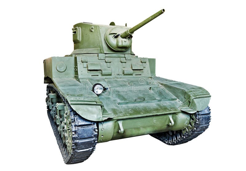 American Light Tank M3 Stuart Isolated Stock Photo - Image of museum ...