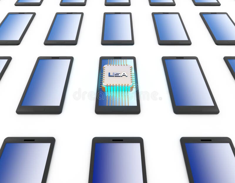 American-made CPU Chip, Mobile Phone Communication Data Transmission ...