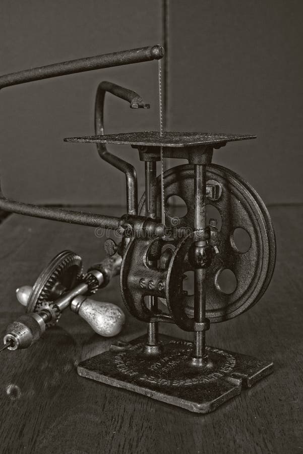 American Made Woodworker Hand Drill Stock Photo - Image of iron, bolts ...