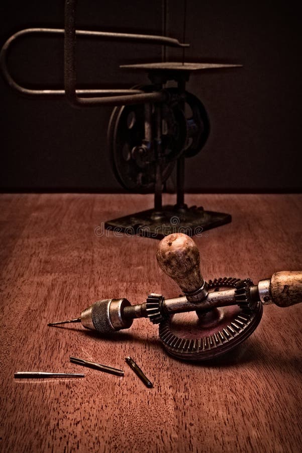 American Made Woodworker Hand Drill Stock Photo - Image of bolts ...