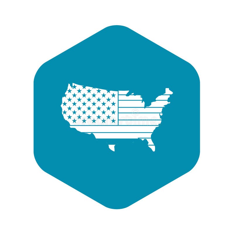 American Map Icon , Simple Style Stock Vector - Illustration of simple ...