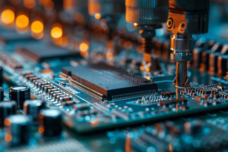 American Microprocessor Manufacturing: a Precision Machine Places a ...