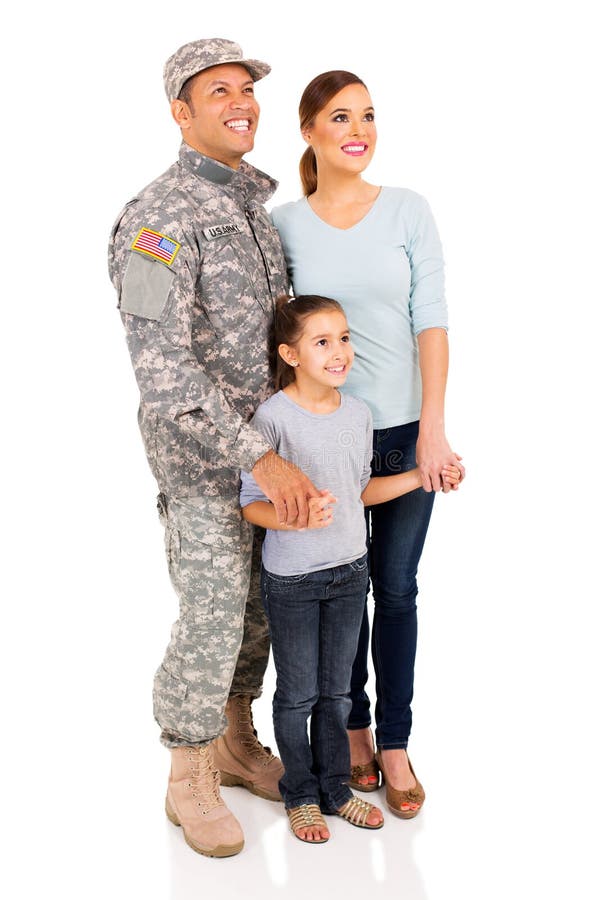 Young military family stock photo. Image of lovely, male - 64061042