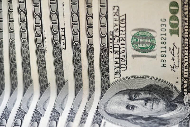 American Money - US Dollar Notes Stock Image - Image of exchange ...