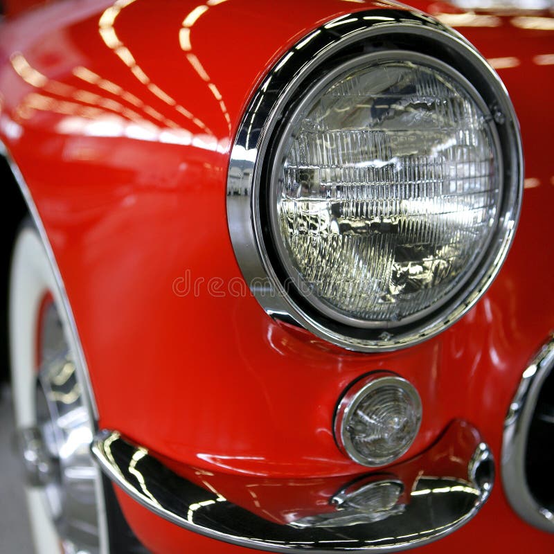 Close Up Shot of a Vintage Car Stock Image - Image of portrait, light ...