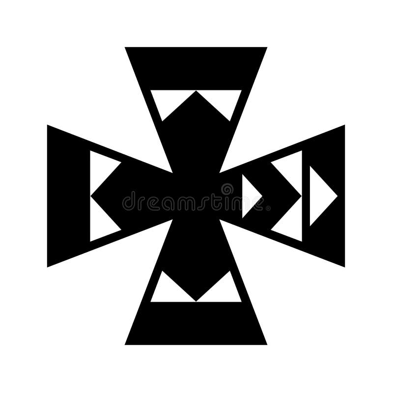 American Native Symbol Icon Stock Illustration - Illustration of retro ...