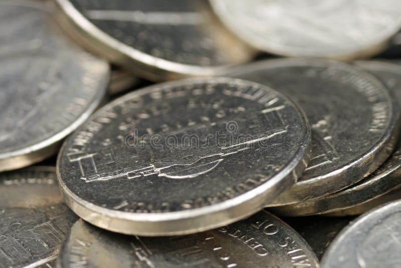 American Nickels stock image. Image of nickel, pile, united - 32958985