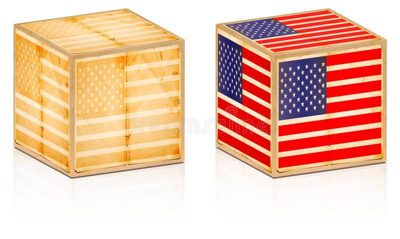 American old box stock illustration. Illustration of isolated - 24940092