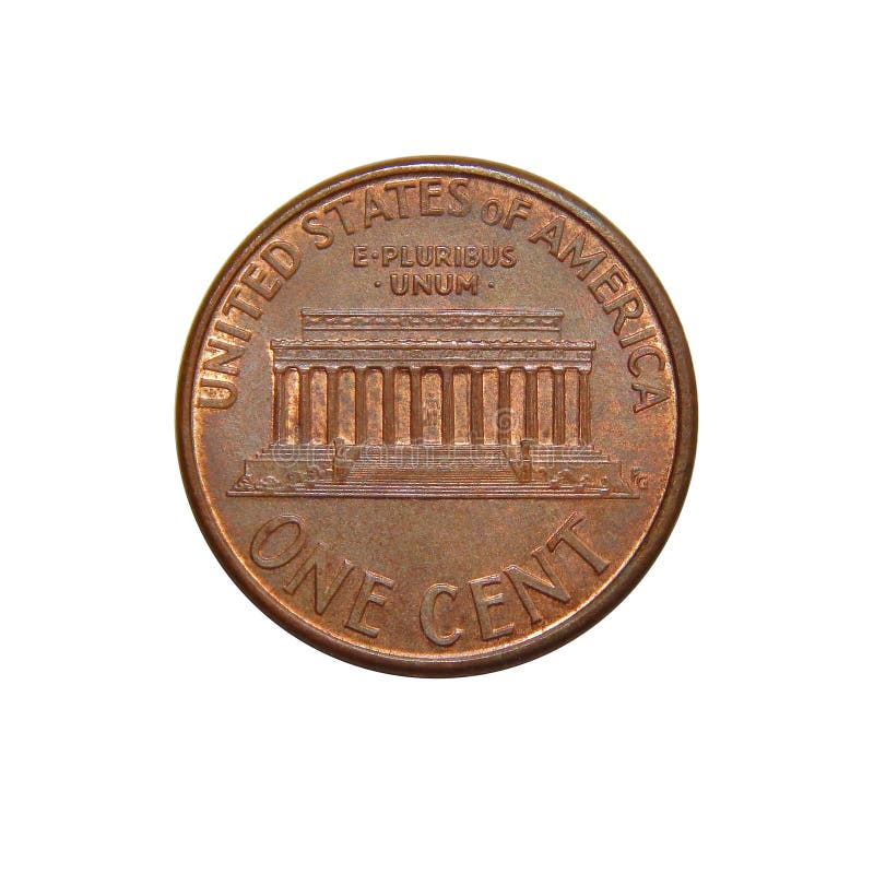 American One Cent Coin 1995 Stock Image - Image of president, isolated ...
