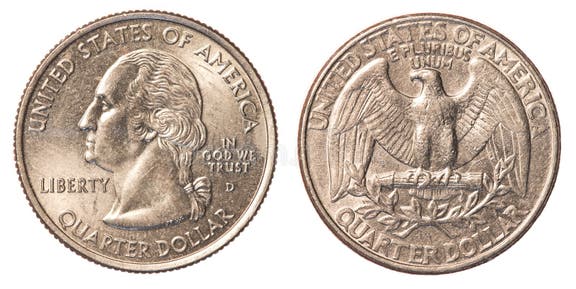 American one quarter coin stock image. Image of background - 29107363