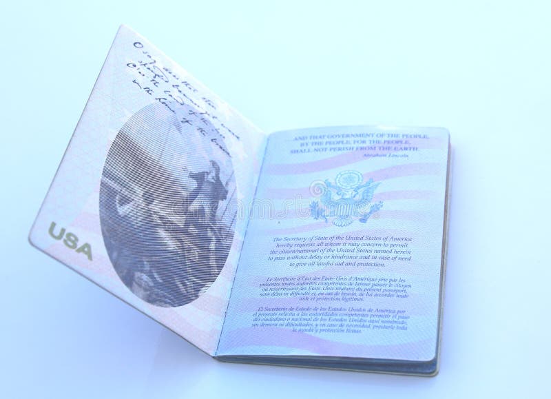 American Passport First Page