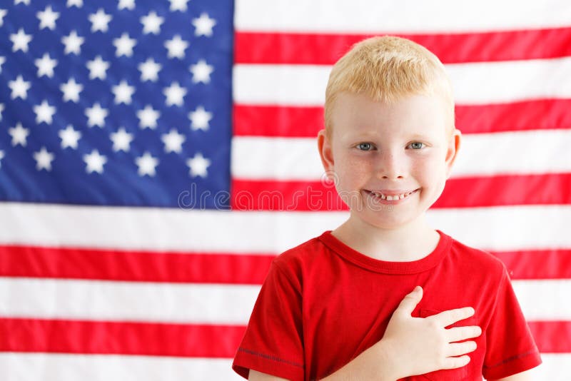 American patriotic boy stock image. Image of education - 75039217