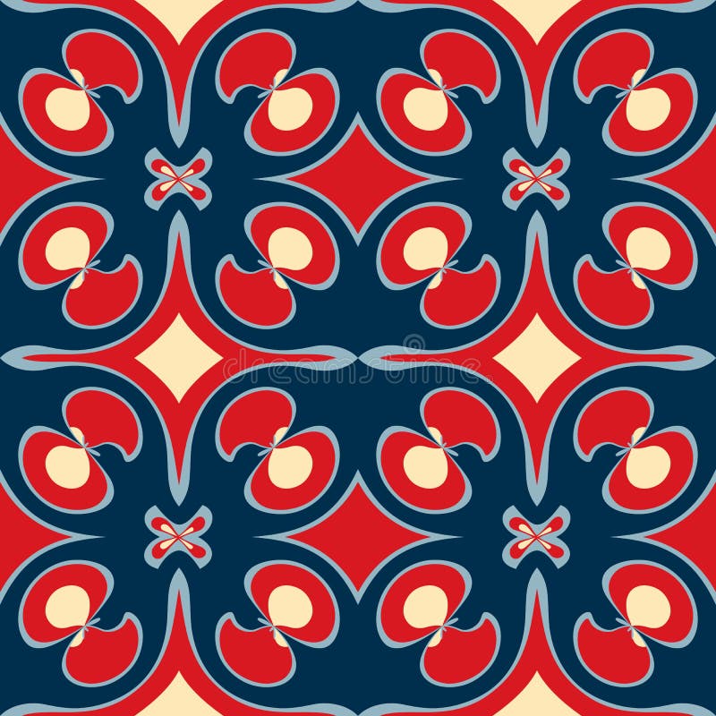 American Patriotic Colors Vintage Style Pattern Stock Vector ...