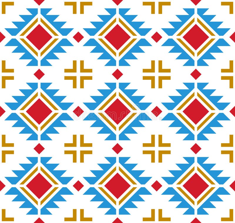 American Pattern. Ethnic Seamless Ornament. Stock Vector - Illustration ...