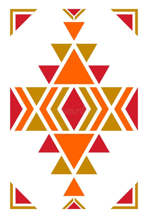 American Pattern. Geometric Ornament. Stock Vector - Illustration of ...