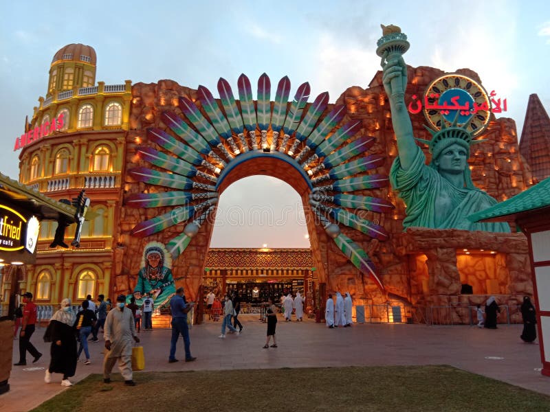 American Pavilion in Global Village Dubai Editorial Photography - Image ...