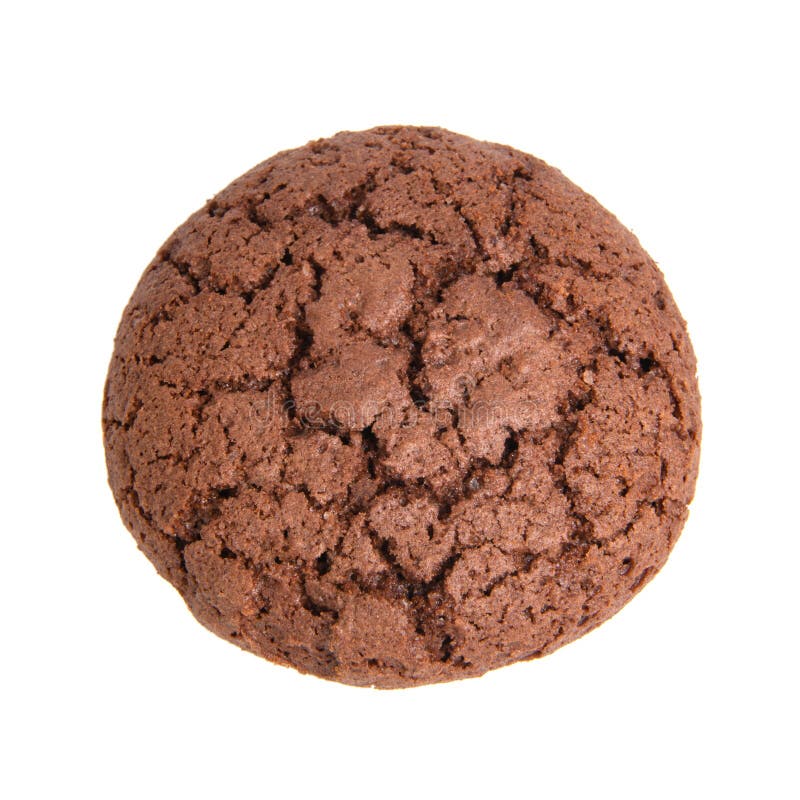 American Perfect Dark Chocolate One Cookie Isolated on the White ...
