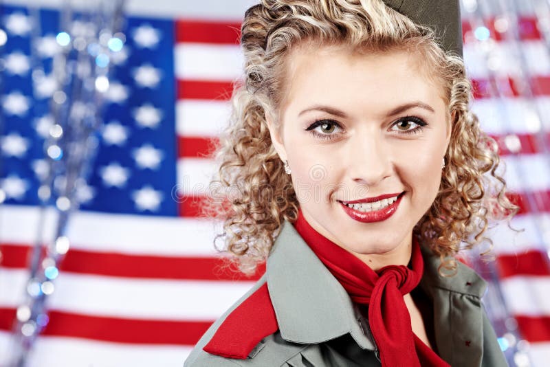 145 Pin Up Girl American Flag Stock Photos - Free & Royalty-Free Stock ...