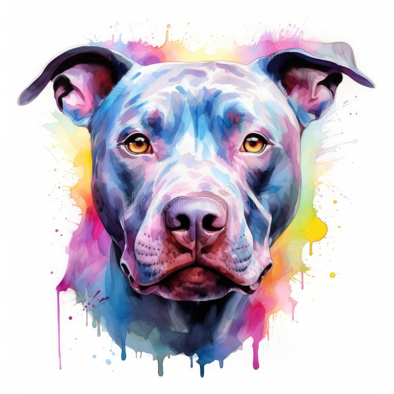 American pit b stock illustration. Illustration of modern - 328670463