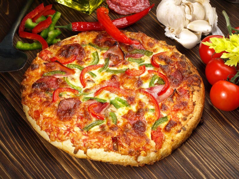 American Pizza - Fast Food stock photo. Image of fast - 183774188
