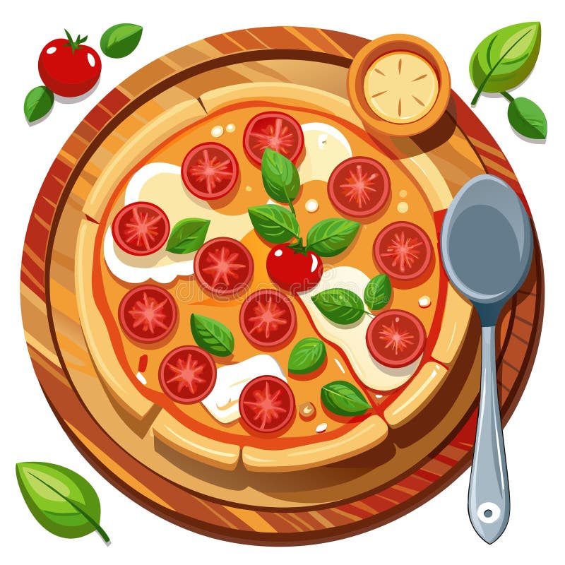 American Pizza with Pepperoni, Mozzarella and Tomato Sauce. Pizza on a ...