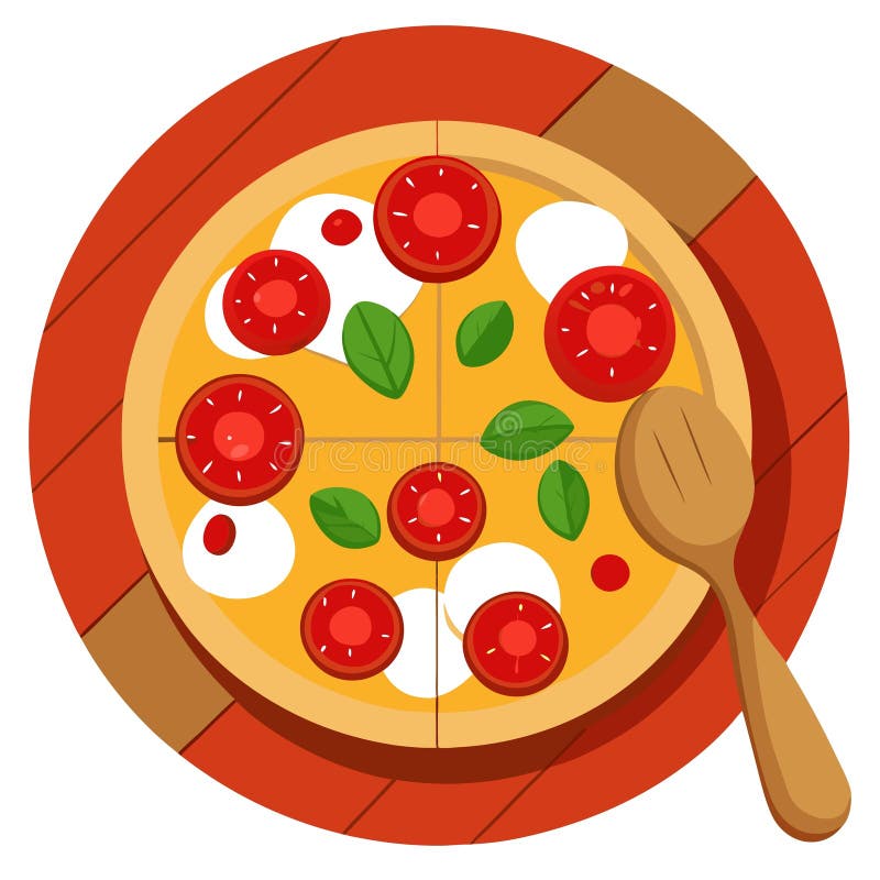 American Pizza with Pepperoni, Mozzarella and Tomato Sauce. Pizza on a ...