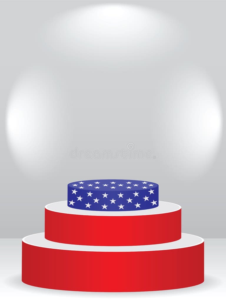 American Flag Podium Stock Illustrations – 976 American Flag Podium ...