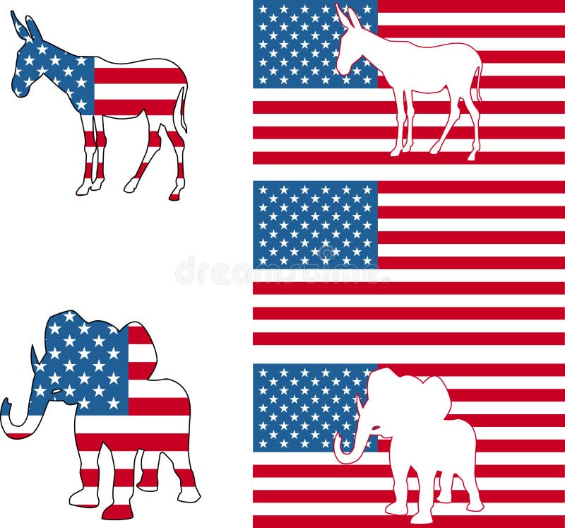 USA political symbols editorial stock photo. Illustration of blue ...