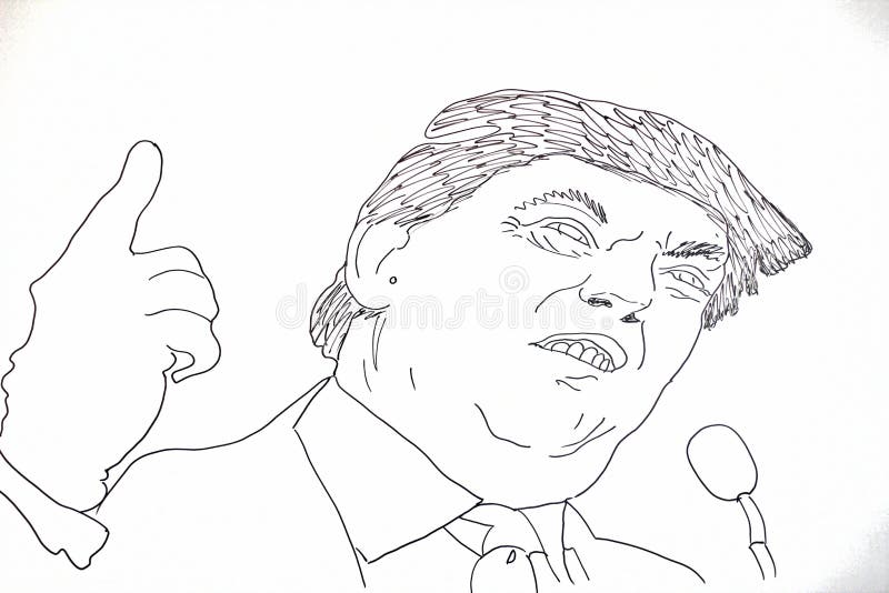 Hand Drawing of American Politicians Editorial Photo - Illustration of ...