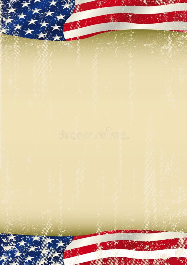 Poster of us flag stock illustration. Illustration of celebration ...