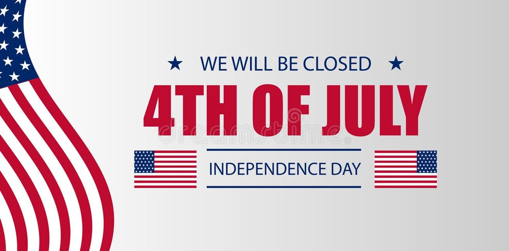 American Pride Closure 4th of July Closure with Flag Design Stock ...