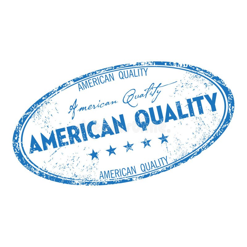 American Quality Grunge Rubber Stamp Stock Vector - Illustration of ...