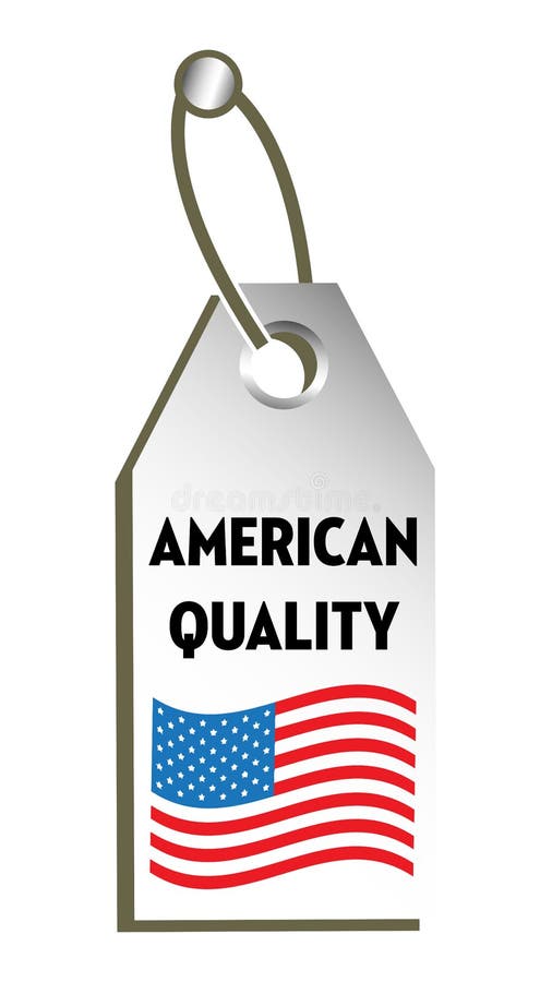 American quality tag stock vector. Illustration of export - 90946172