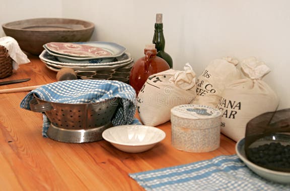 American Revolution Kitchen Stock Photo - Image of decor, style: 7305856