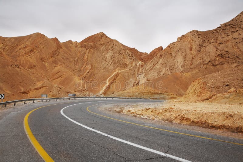 American Road Makes a Sharp Turn Stock Image - Image of hill, american ...