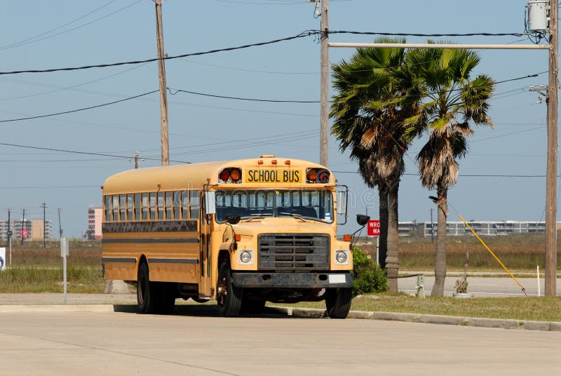 School Bus in the shop stock image. Image of motor, chassis - 21859219