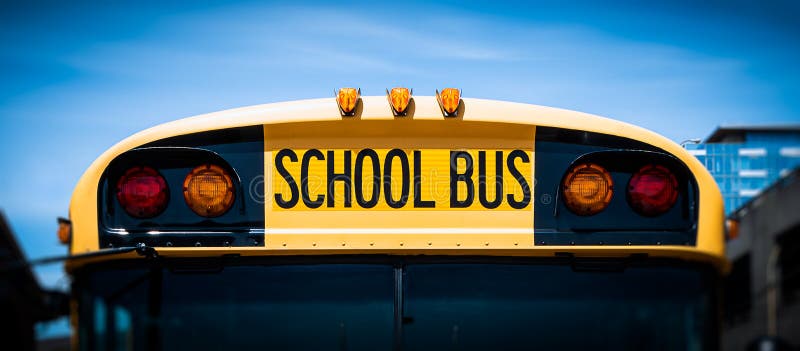 American School Bus Front Vehicle Closeup Stock Image - Image of states ...