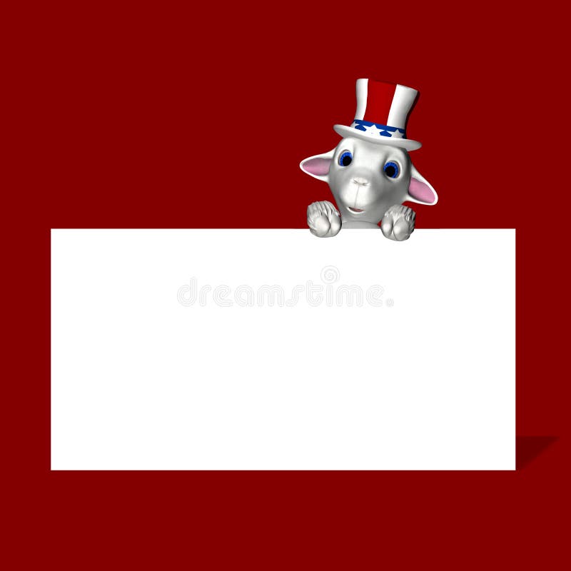 American Sheep - Republican Stock Illustration - Illustration of banner ...