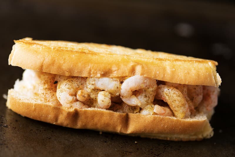 American shrimp roll stock image. Image of defocused - 261986093