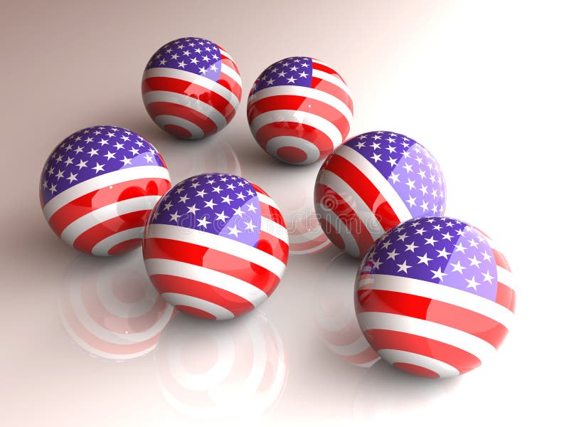 American Spheres stock illustration. Illustration of render - 7501682