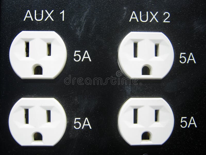 American Standard 110 Volt Electric Stock Photo - Image of outlet ...
