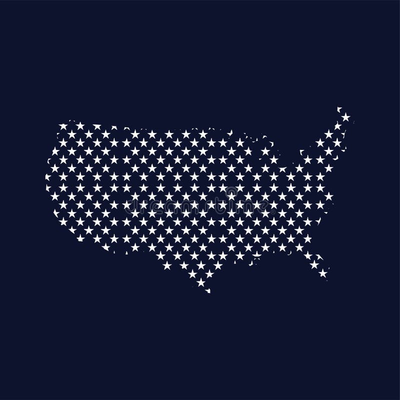 American Star Map Logo Icon Vector Template Stock Vector - Illustration ...