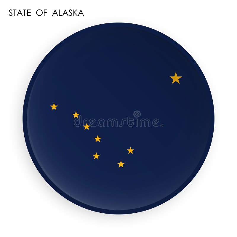 Alaska State Flag Button Stock Illustrations – 138 Alaska State Flag ...