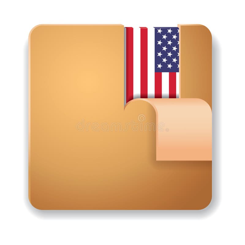 American Sticker. Vector Illustration Decorative Design Stock Vector ...