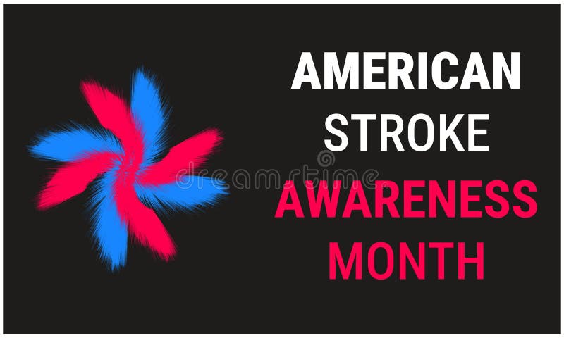 American Stroke Awareness Month Templet Stock Vector - Illustration of ...