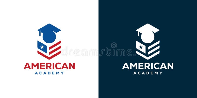 American Academy Logo Design Template. Stock Vector - Illustration of ...