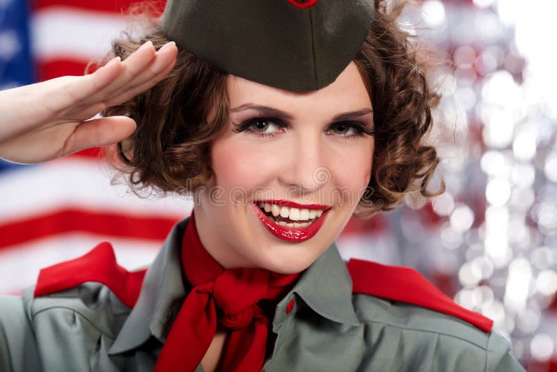 American style stock photo. Image of lady, american, artist - 14000732