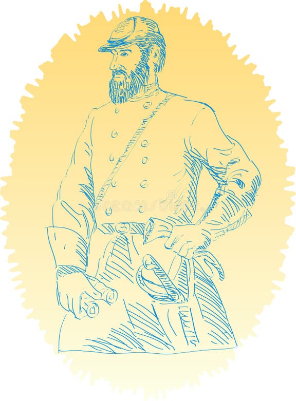 American Union Officer stock illustration. Illustration of union - 9915359